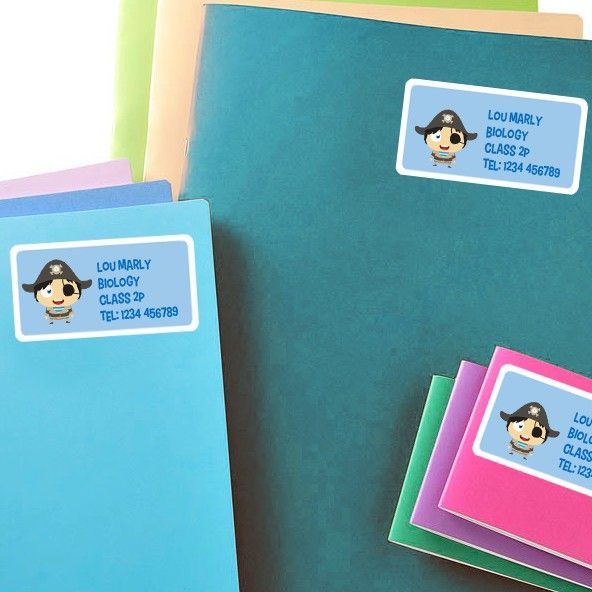 10 Etiquetas para Libros y Cuadernos | Stickerkid